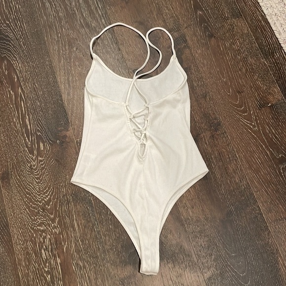 Tobi | Tops | Bogo Ribbed Laced Back Body Suit | Poshmark